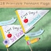 First Day of School Pennant Flag, Last Day of School Classroom Flag ...