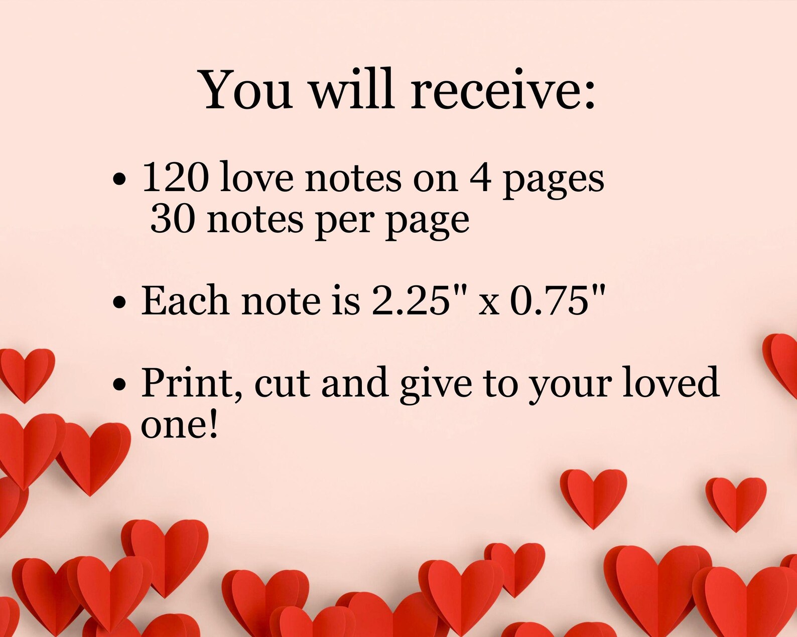 Valentines Day Printable Love Notes, Love Messages, Anniversary Gift ...