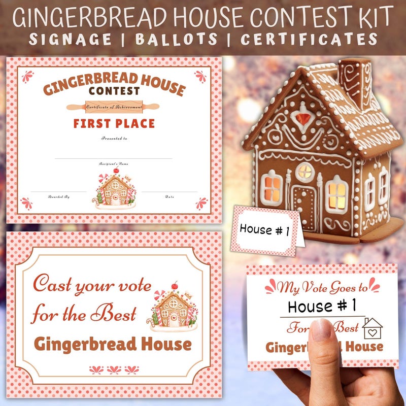 Gingerbread Houses - Etsy