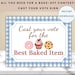 Baking Contest Bake off Award Certificate, Baking Contest Score Sheet ...