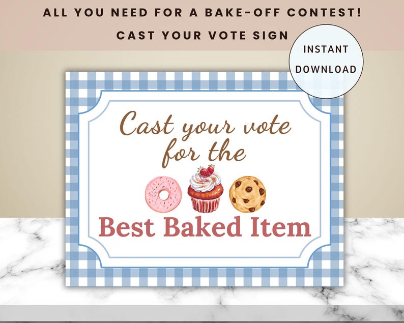 Baking Contest Bake off Award Certificate, Baking Contest Score Sheet ...
