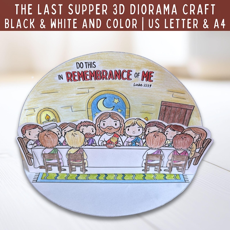 Coloring Diorama - Etsy