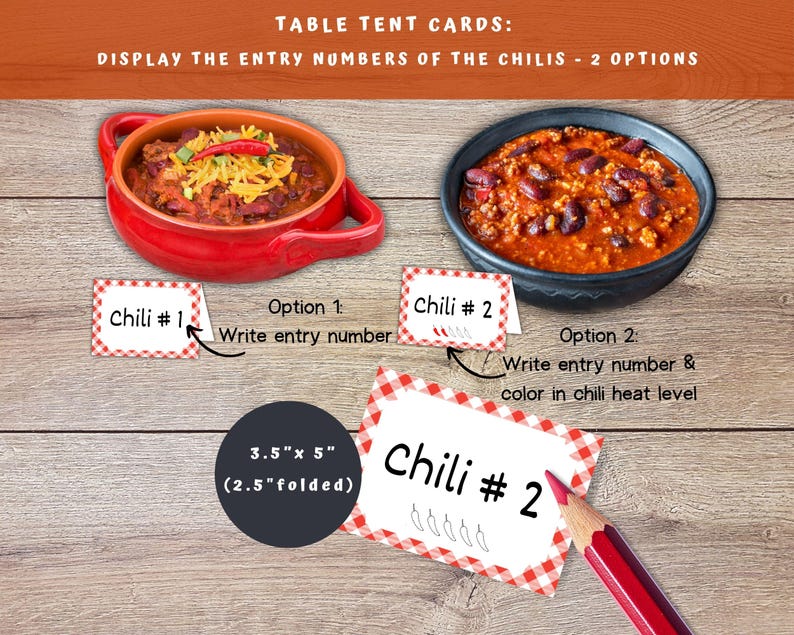 Chili Cook off Printable Award Certificates, Chili Cook off Score Card ...