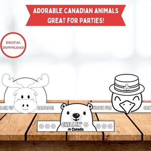 Canada Day Paper Crown Craft, Elbows up Canada Hat, Canada Day Party ...