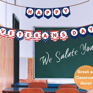 Veterans Day Bulletin Board Kit, Patriotic Posters, Thank You Veterans ...