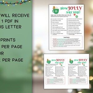 Christmas Trivia Adult Christmas Game, How Jolly Are You Christmas ...