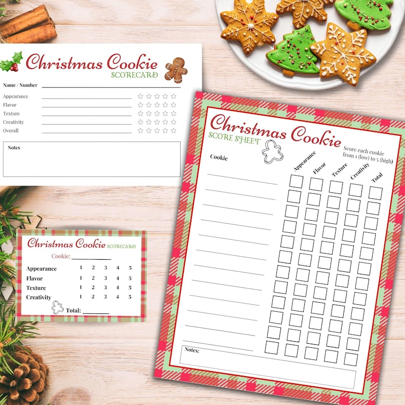 Baking Contest Score Sheet - Etsy