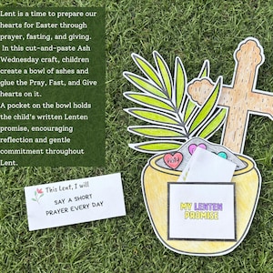 Ash Wednesday Craft, Catholic Lent Craft, Sunday School Craft, Lent for ...