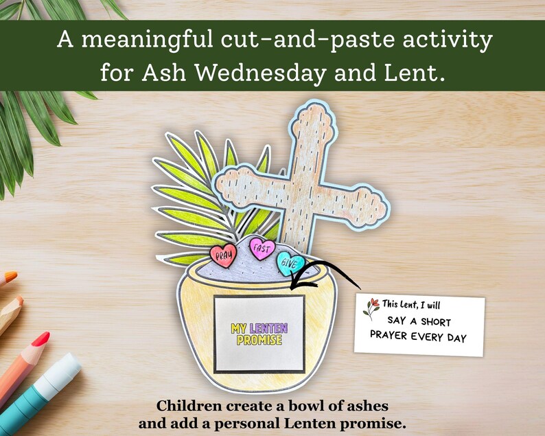 Ash Wednesday Craft, Catholic Lent Craft, Sunday School Craft, Lent for ...
