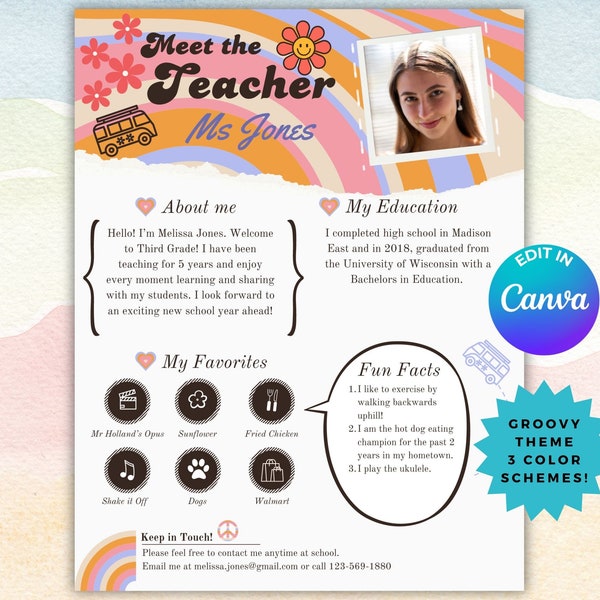 Preschool Teacher Welcome Letter - Etsy