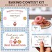 Baking Contest Bake off Award Certificate, Baking Contest Score Sheet ...