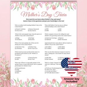 Mothers Day Trivia Questions, Mothers Day Games for Seniors Adults ...