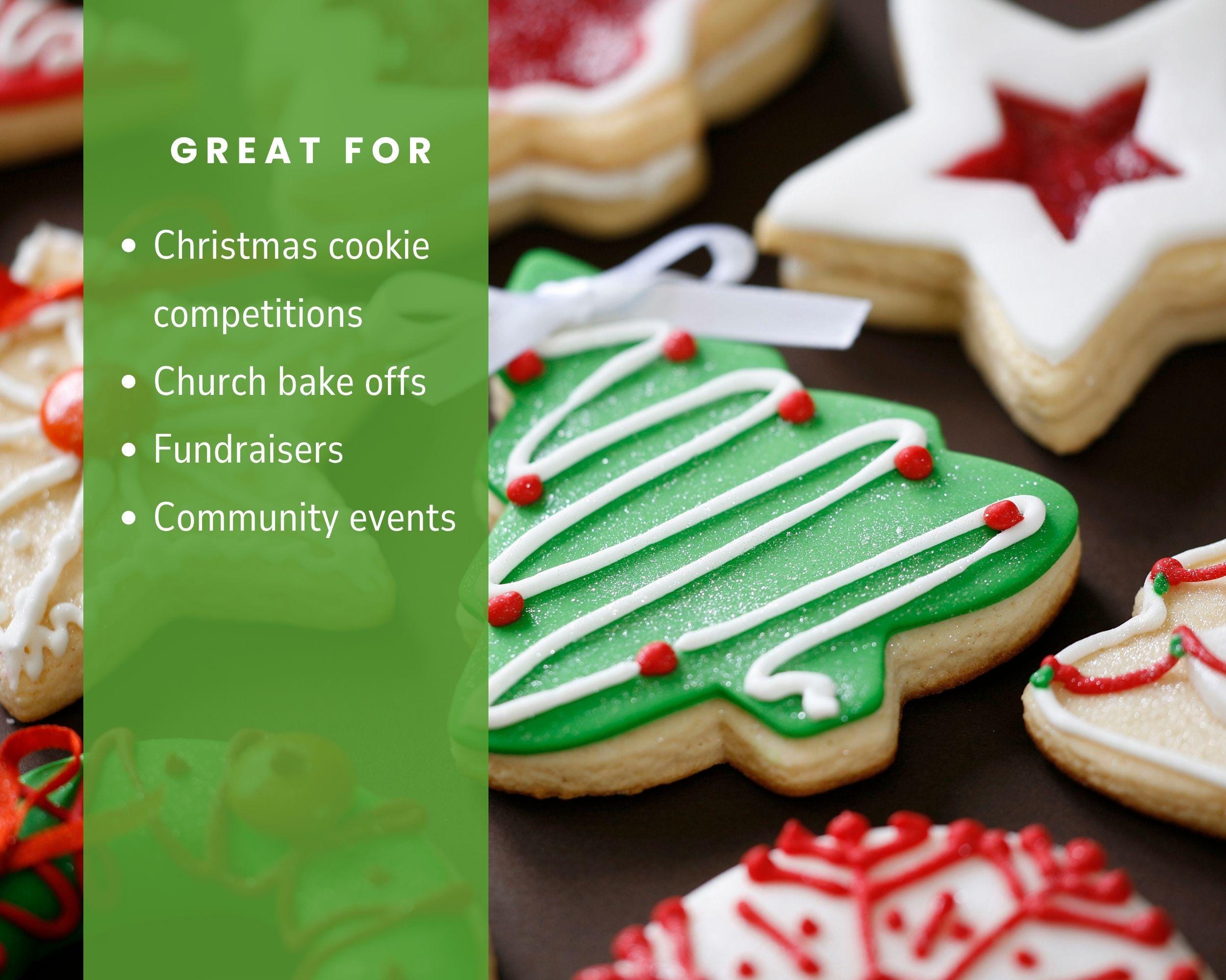 Cookie Bake off Score Cards, Cookie Decorating Contest, Christmas ...