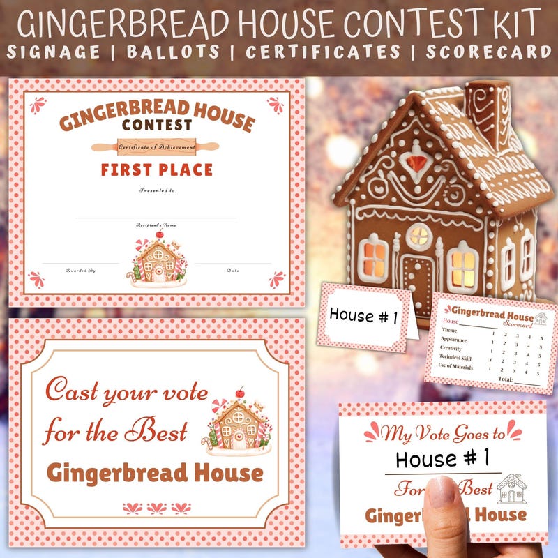 Gingerbread House Award - Etsy