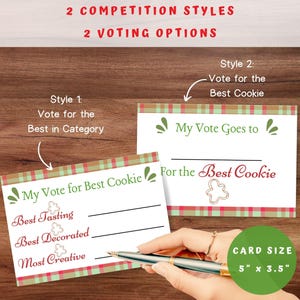 Christmas Cookie Contest Printable Award Certificates, Cookie Exchange ...