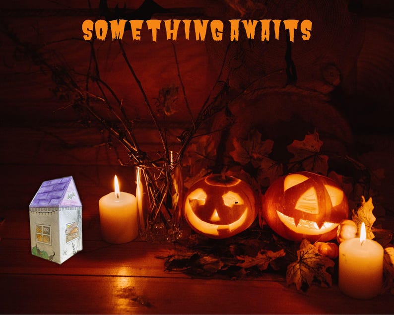 Haunted House Papercraft, 3D Paper House Template, Spooky Paper Houses ...