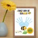 First Day of School Bee Handprint Craft for Toddler, Preschool ...