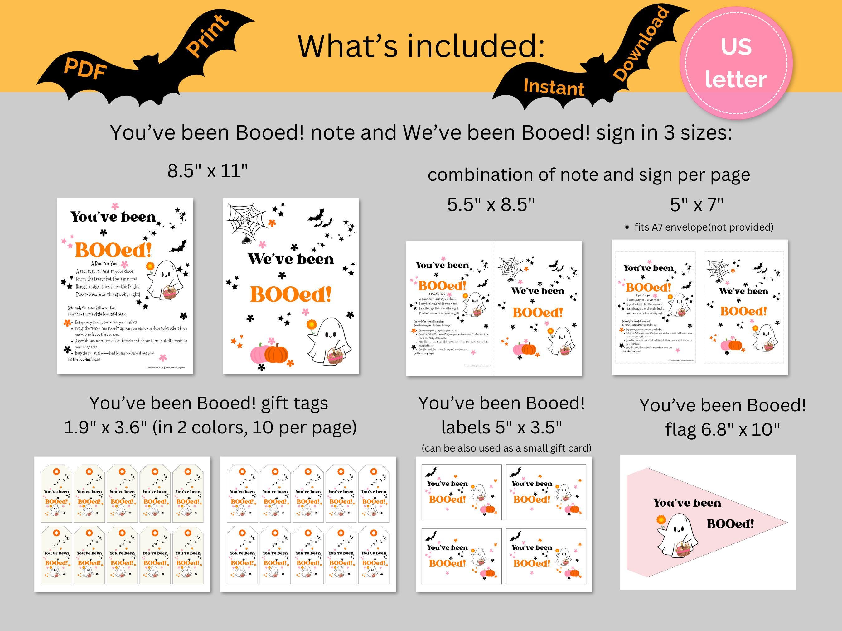 Youve Been Booed Halloween Boo Kit, Halloween Boo Game, Boo Your ...