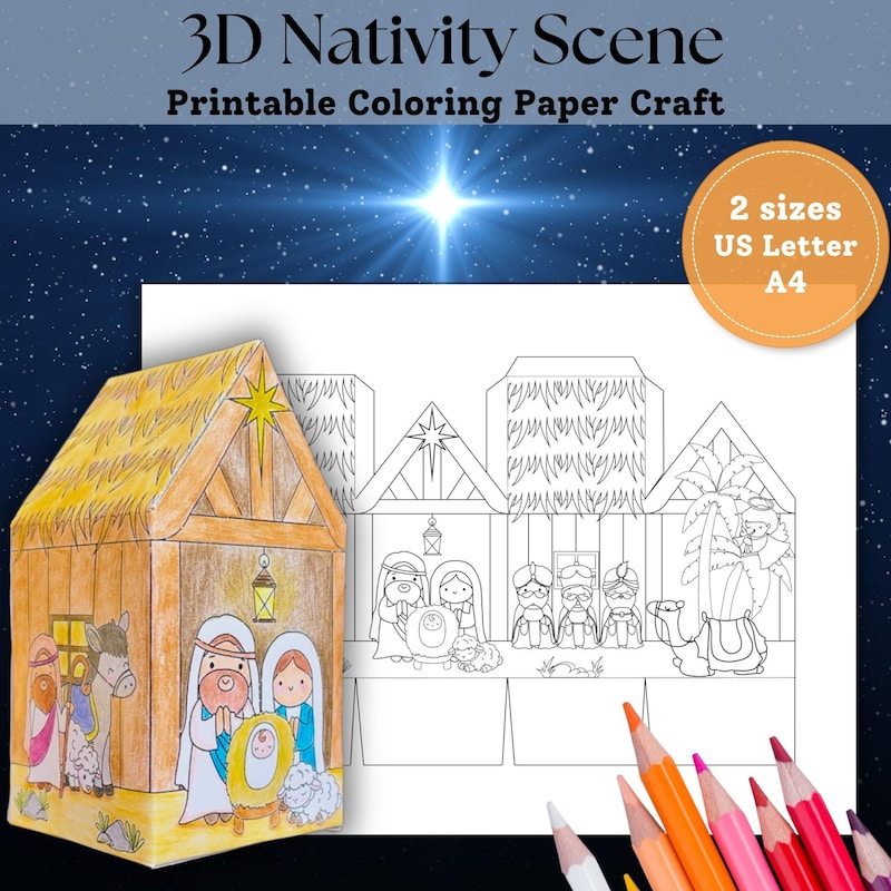 3d Paper Christmas Houses - Etsy