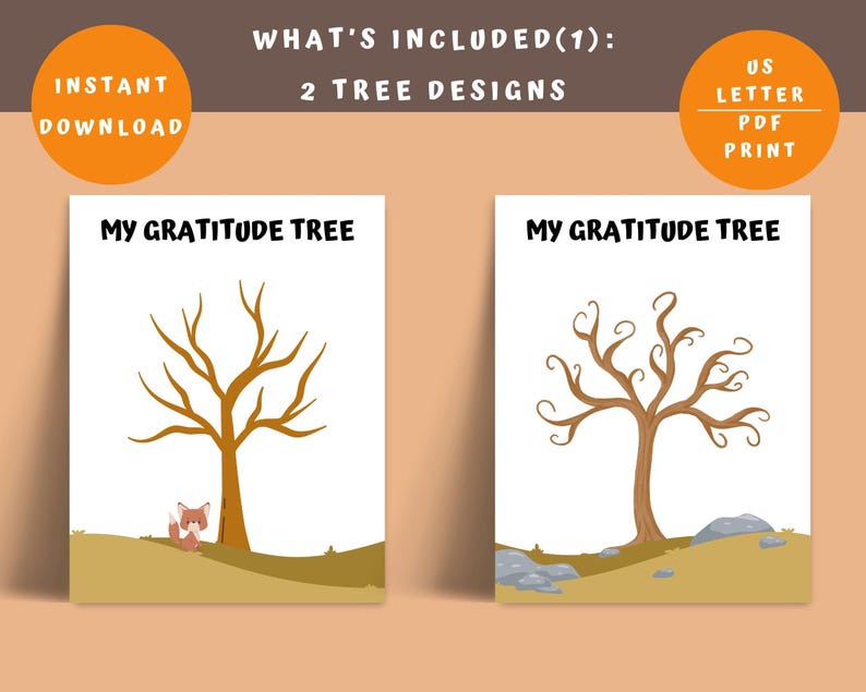 Thanksgiving Gratitude Tree Craft, DIY Kids Classroom Gratitude Craft ...
