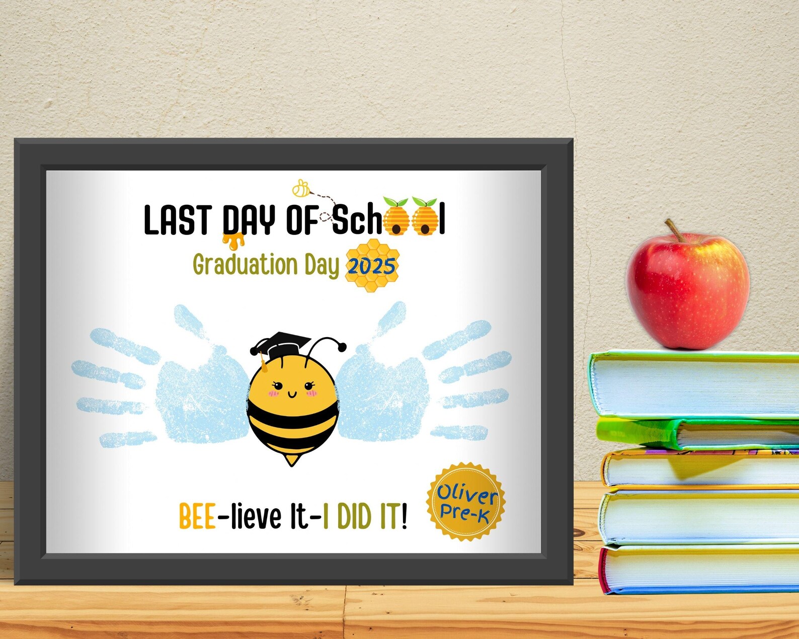 Last Day of School Handprint Craft, End of Preschool Graduation ...