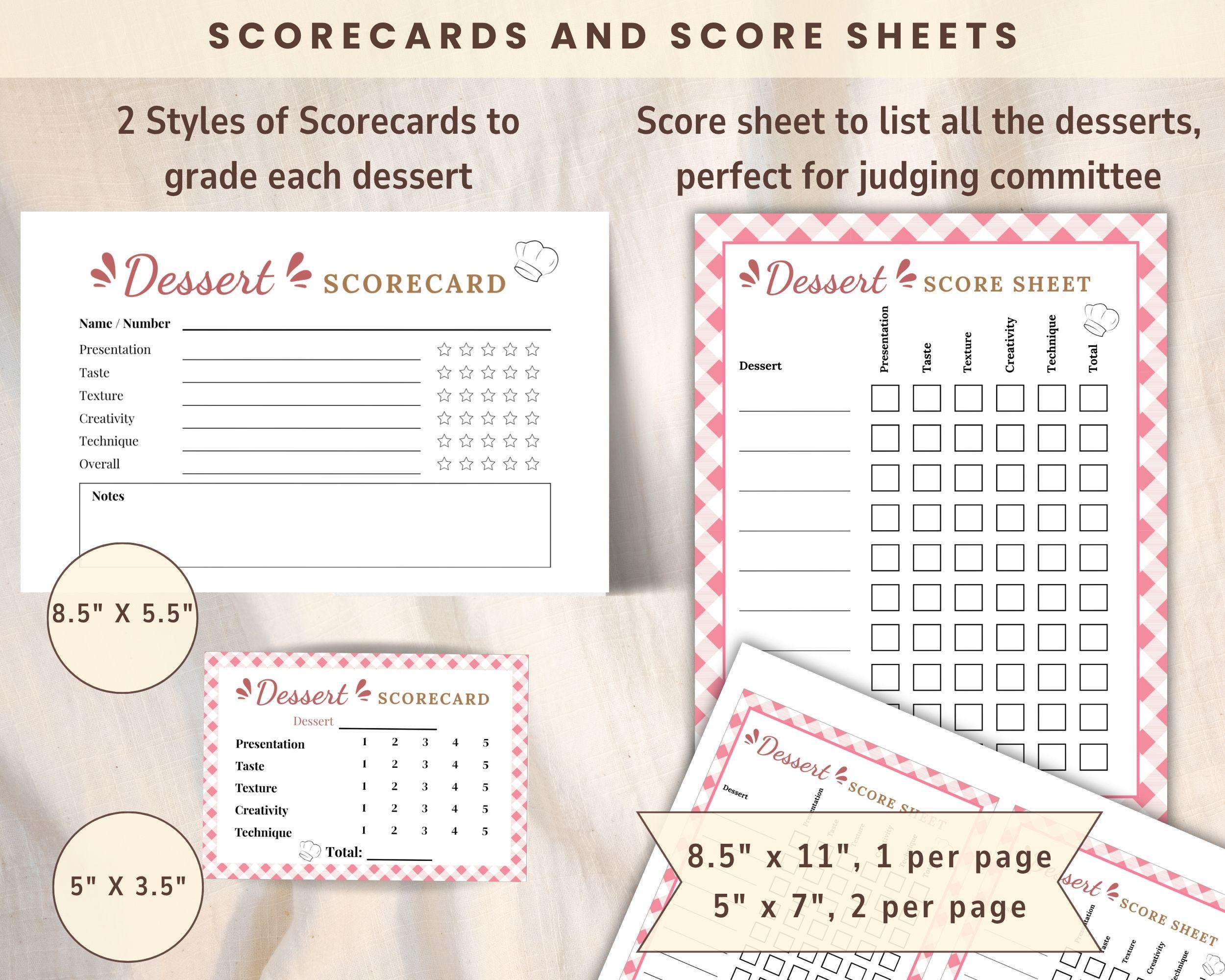 Dessert Bake off Contest Best Dessert Award Certificate, Dessert Baking ...
