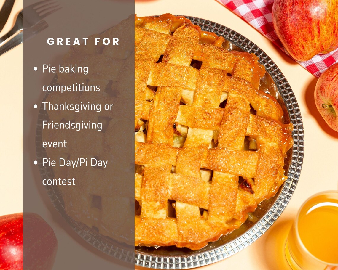 Pie Tasting Scorecard, Pie Bakeoff Score Card, Pie Score Sheet, Pie ...