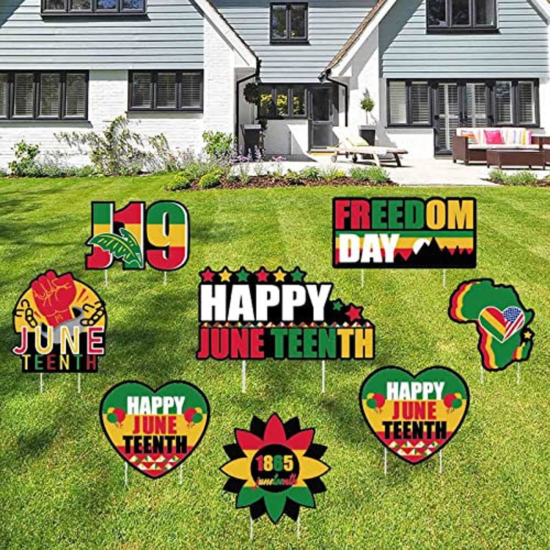 Juneteenth Yard Sign Juneteenth Decorations Outdoor Juneteenth Decor ...