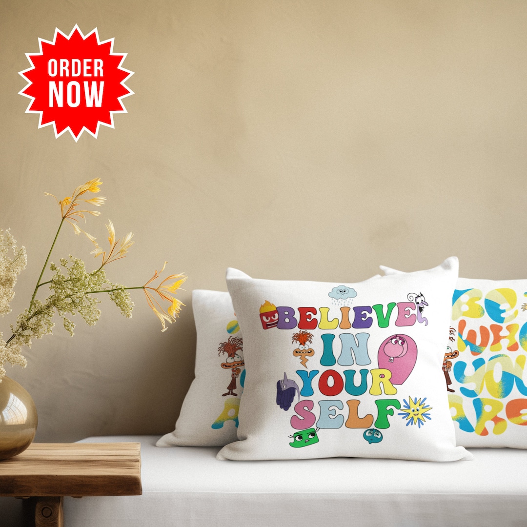 Inside Out New Emotion Pillow Back to Back Print, Its Okay to Feel of ...