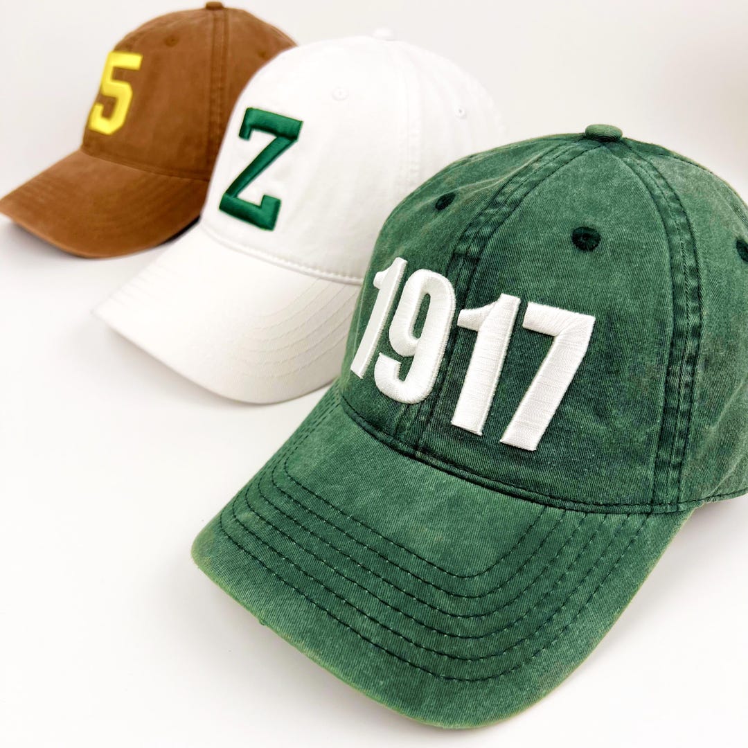 Embroidered 3D Text Baseball Cap With Text，logo , Numbers, Birthdate ...