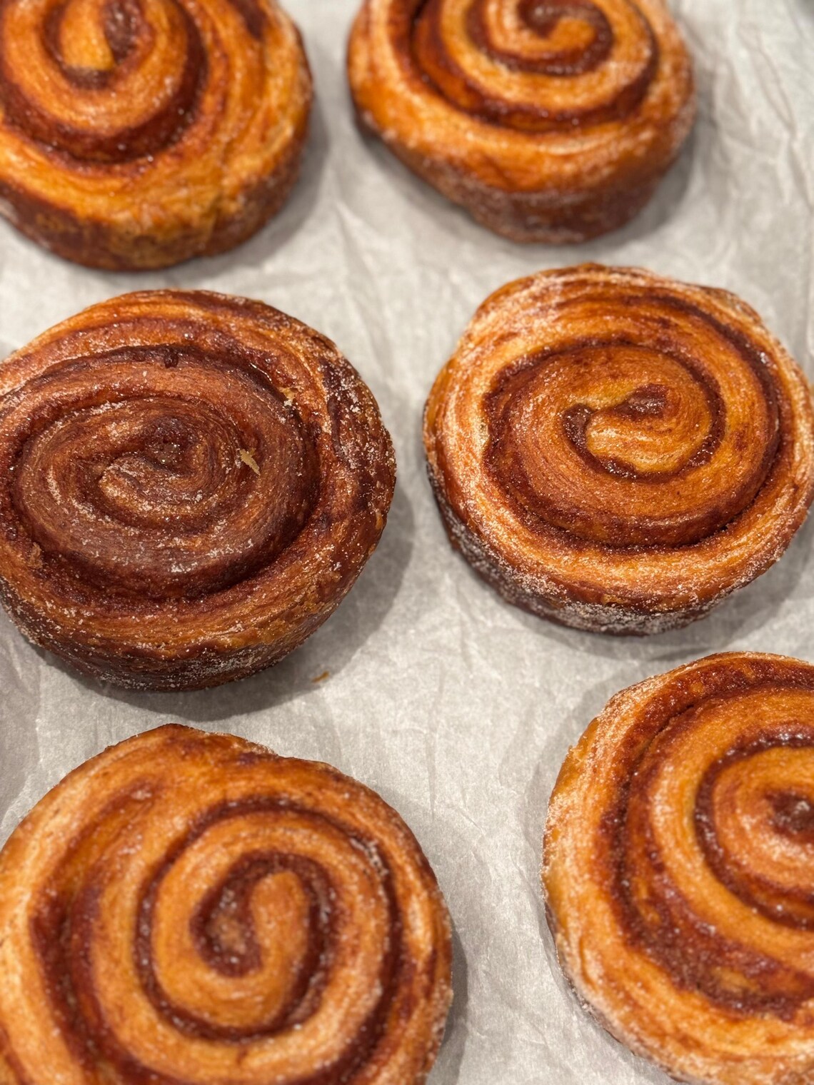 Homemade Cinnamon Morning Bun With Orange Marmalade Flaky & Crystal ...