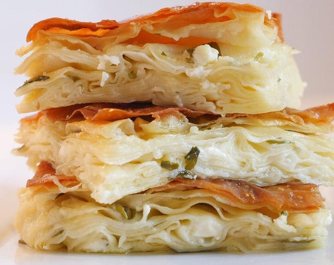 Turkish Pie, Cheesy or Potatoes Pastry, Borek, for Breakfast, Handmade ...