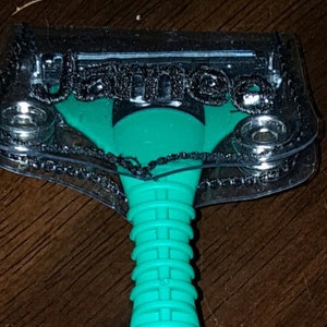 Razor Safety Cover. Personalized, Reusable & Durable Vinyl With Snap ...