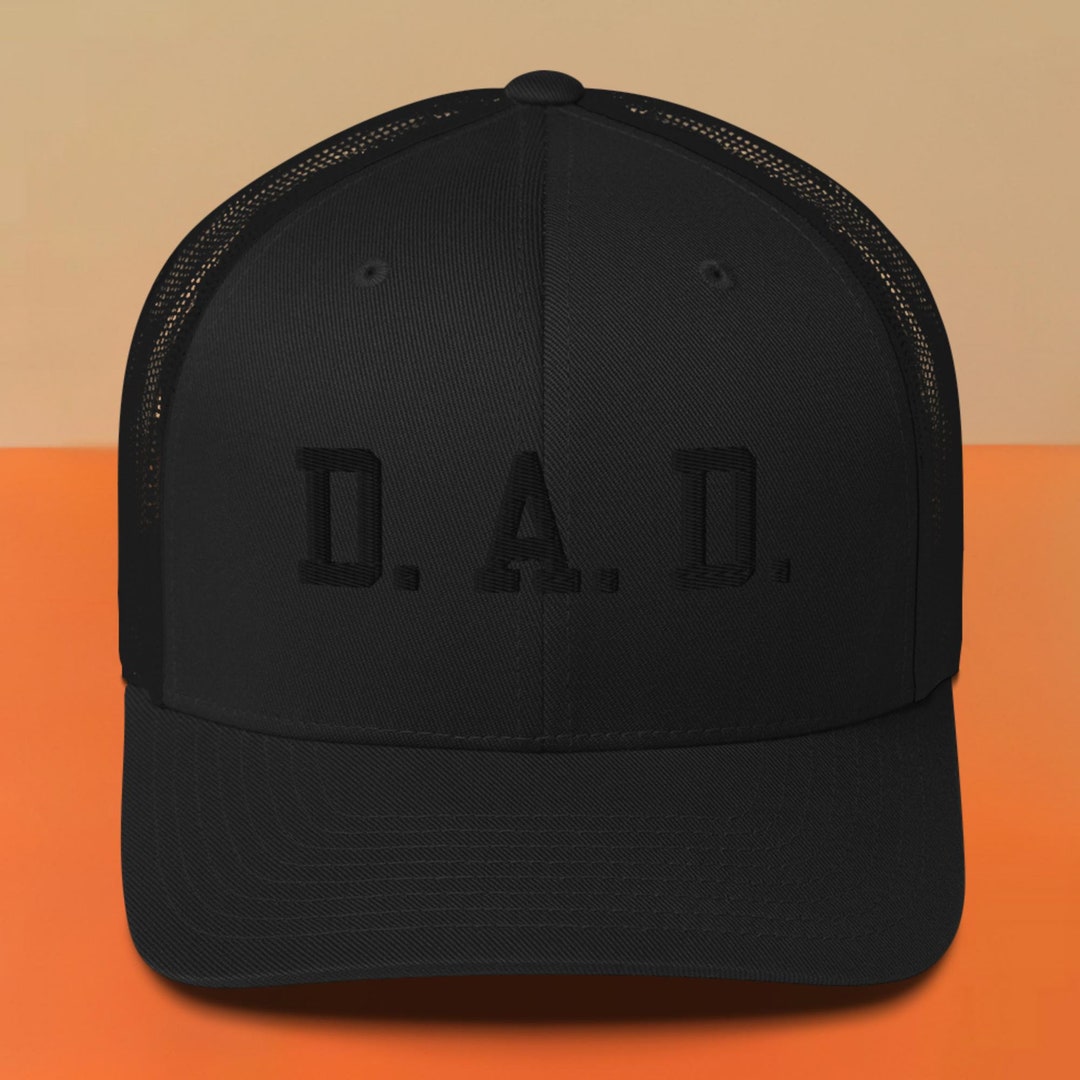 3D Hat Dad Embroidered Trucker Hat, Embroidered Dad Hat, Father Day ...