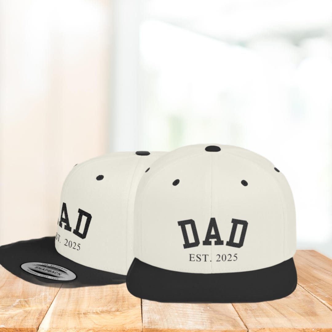 Custom Embroidered Two Tone Hat, Custom Year Date Embroidered Two Tone ...