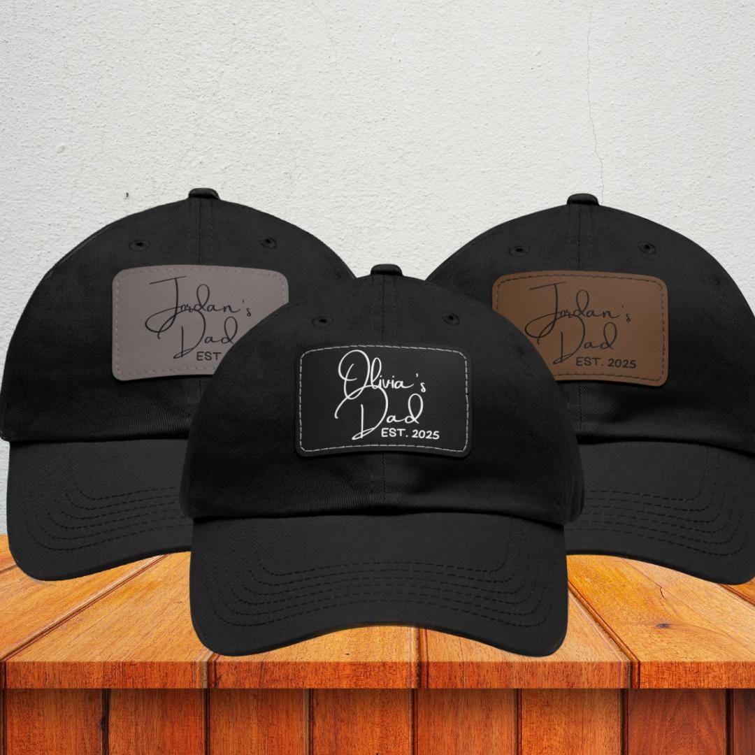 Personalized Father and Son Hat/custom Daddy and Son Matching Hat/gift ...