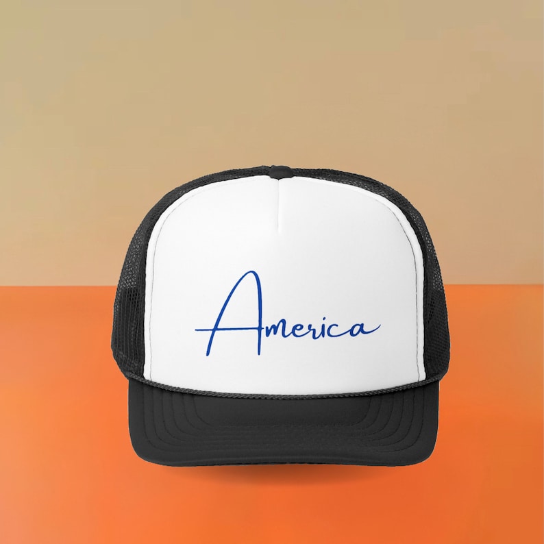 America Trucker Hat 4th of July Hat USA HAT Funny Trucker Summer Cap ...