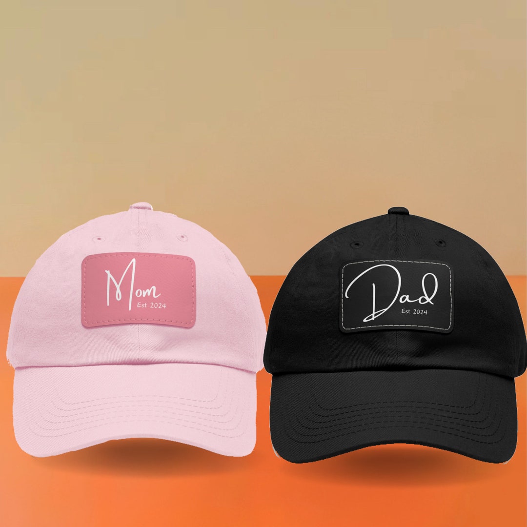 Mom and Dad Cap Bachelorette Party Hat/leather Patch/matching Baseball ...