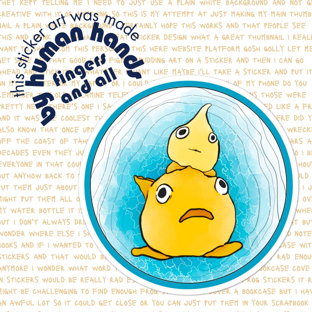 Ships Fast Adorable Baby Lumpsucker Fish Matte Vinyl Sticker. Ocean ...