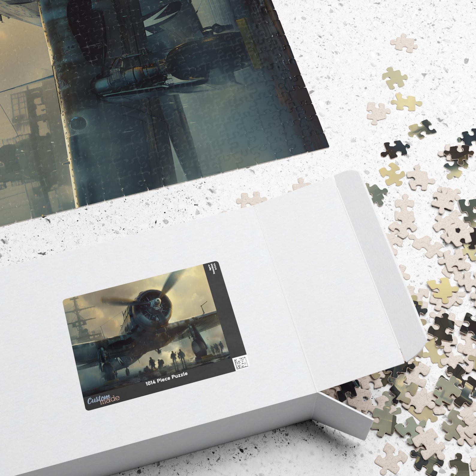 WWII Fighter Plane Jigsaw Puzzle | Vintage Military Aviation Art (adult ...