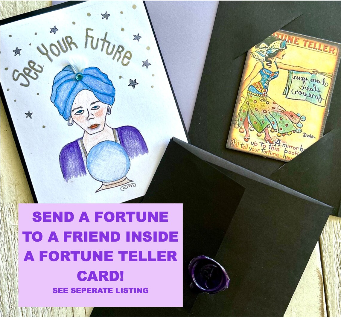 Mystic Mermaid Fortune Teller Cards, Party Favor, Beach Wedding, - Etsy