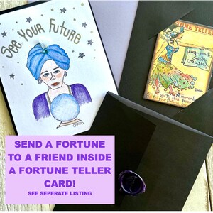 Mystic Mermaid Fortune Teller Cards, Party Favor, Beach Wedding, - Etsy