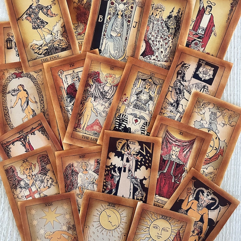 Antique Tarot Cards - Etsy