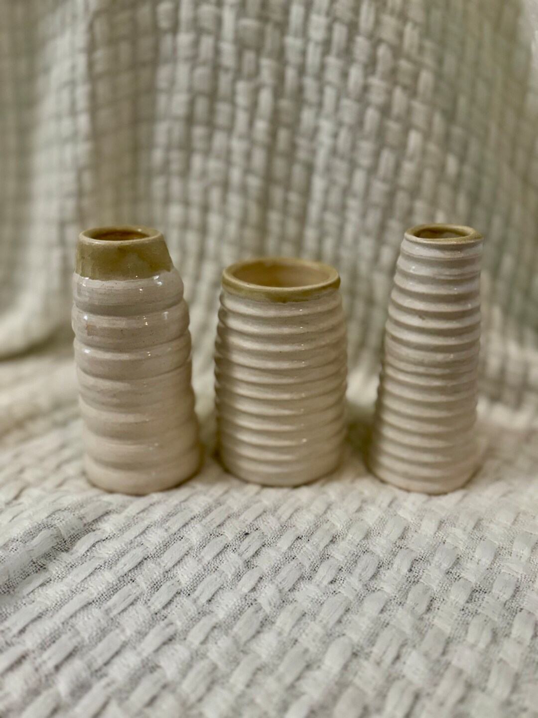 Handmade Ceramic Bud Vase Set - Etsy