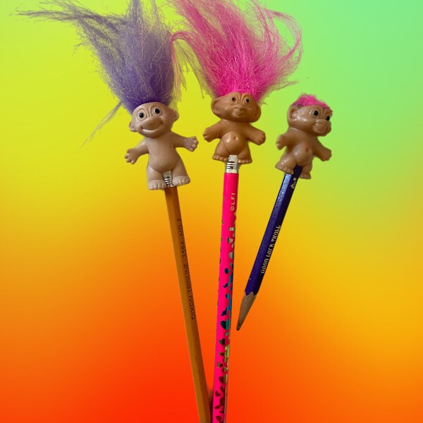 Troll Pencils - Etsy