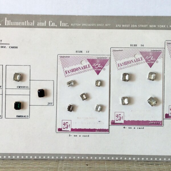 Blumenthal Buttons - Etsy