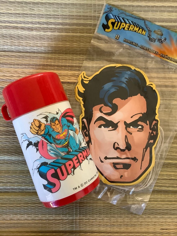SALE Vintage 1986 Aladdin SUPERMAN thermos & vintag… - Gem