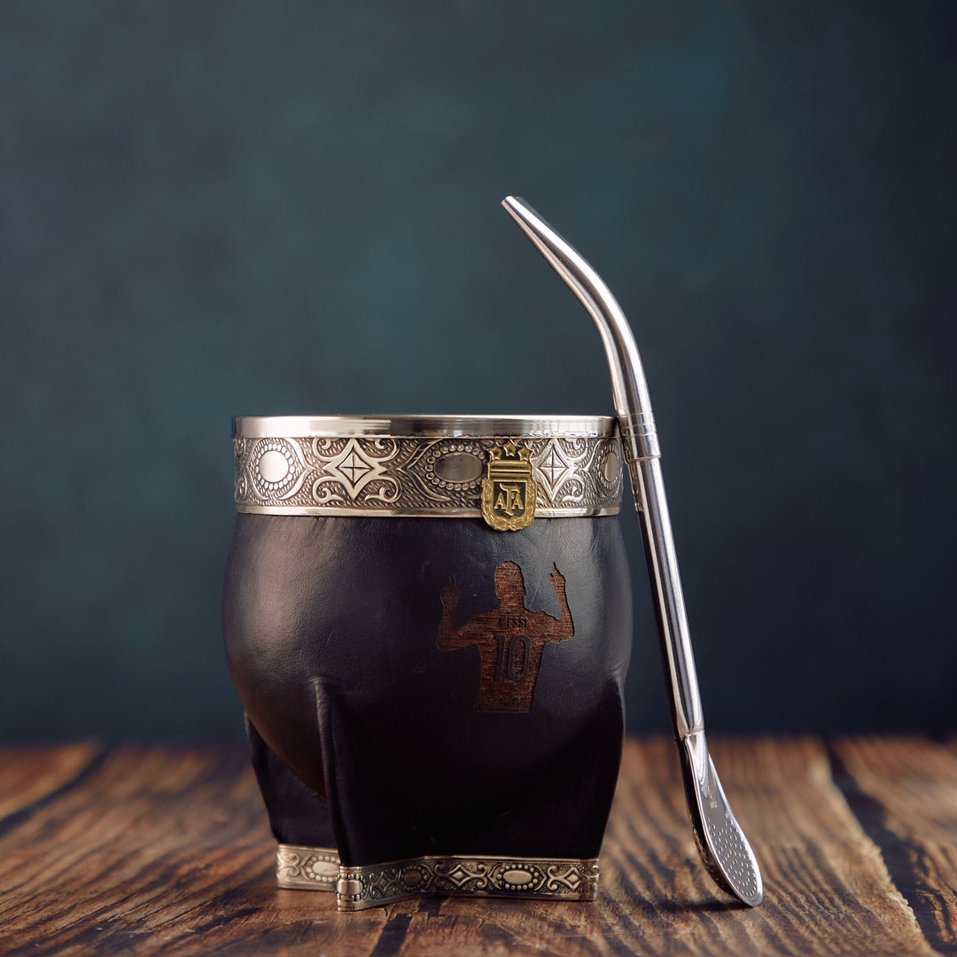 Imperial Mate Gourd Leo Messi Mate Customizable Stainless Steel Straw ...