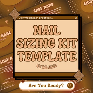 Printable Nail Sizing Card, Editable Nail Template, DIY Nail Kit ...