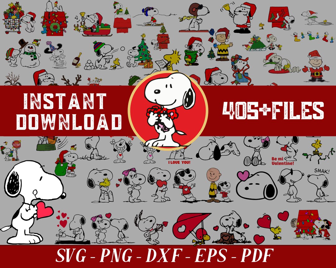 Snoopy Love Svg, Snoopy Eps, Valentine Svg, Love Png, Snoopy Bundle ...